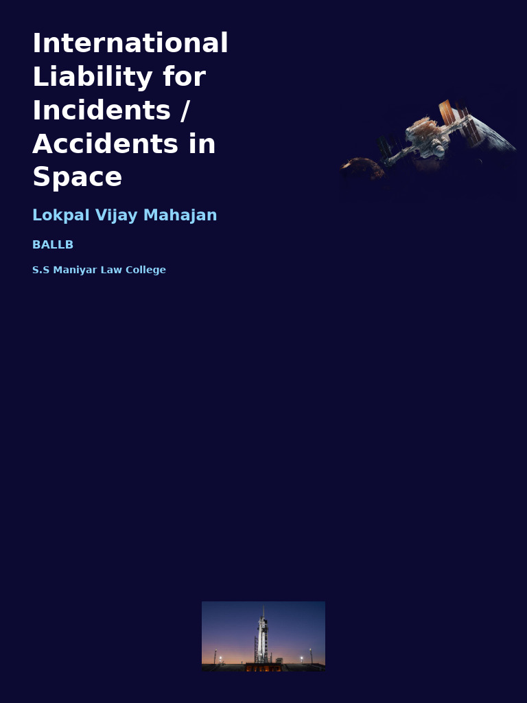 PPT Research Paper | PDF | Outer Space | Legal Liability
