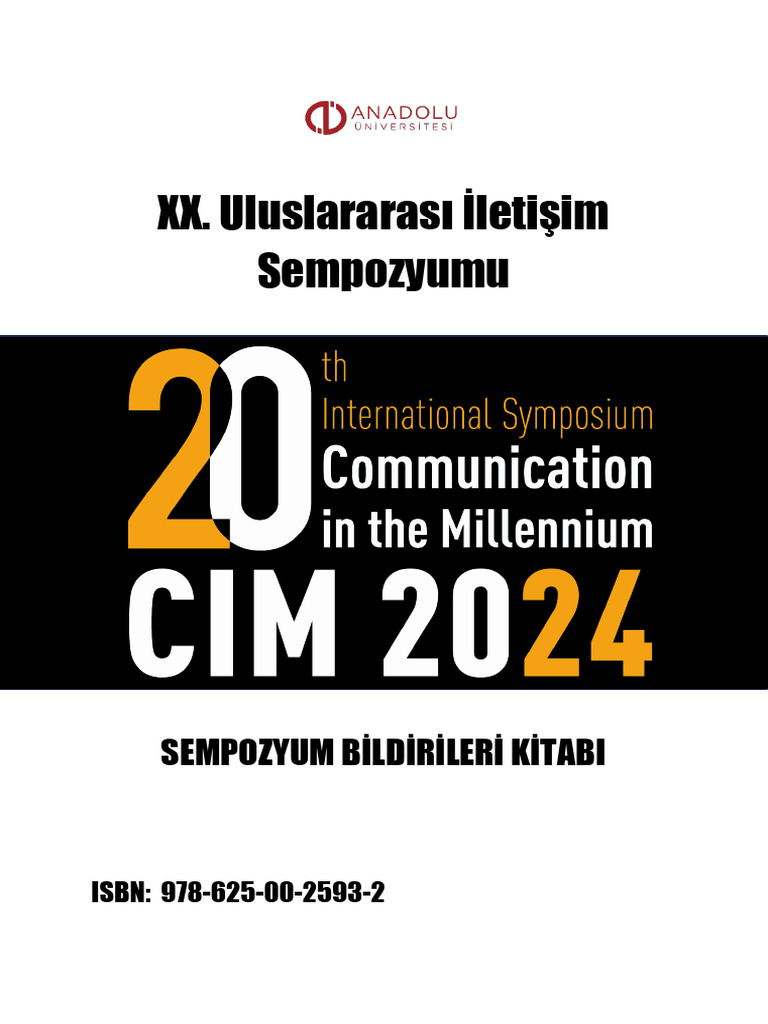 20th Communication in the Millennium (CIM 2024) Bildirileri Kitabı (1) | PDF