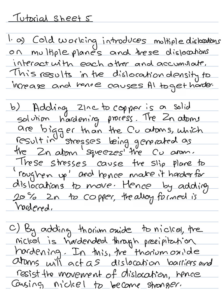 Tutorial Sheet 5 | PDF