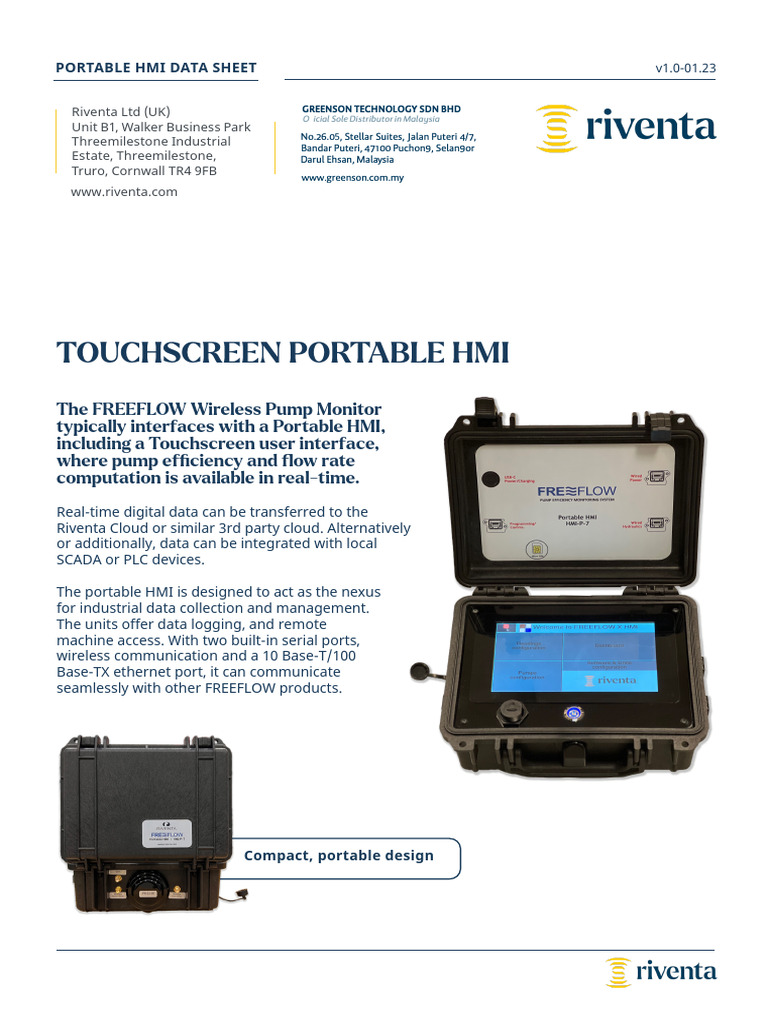 FINAL-Portable-HMI-Data-Sheet-v1.0-0123 (27.07.2024) | PDF | User ...