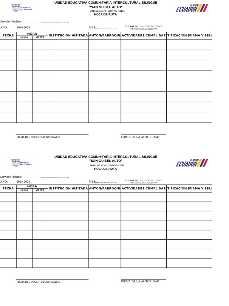 Hoja de Ruta 2024-2025 | PDF