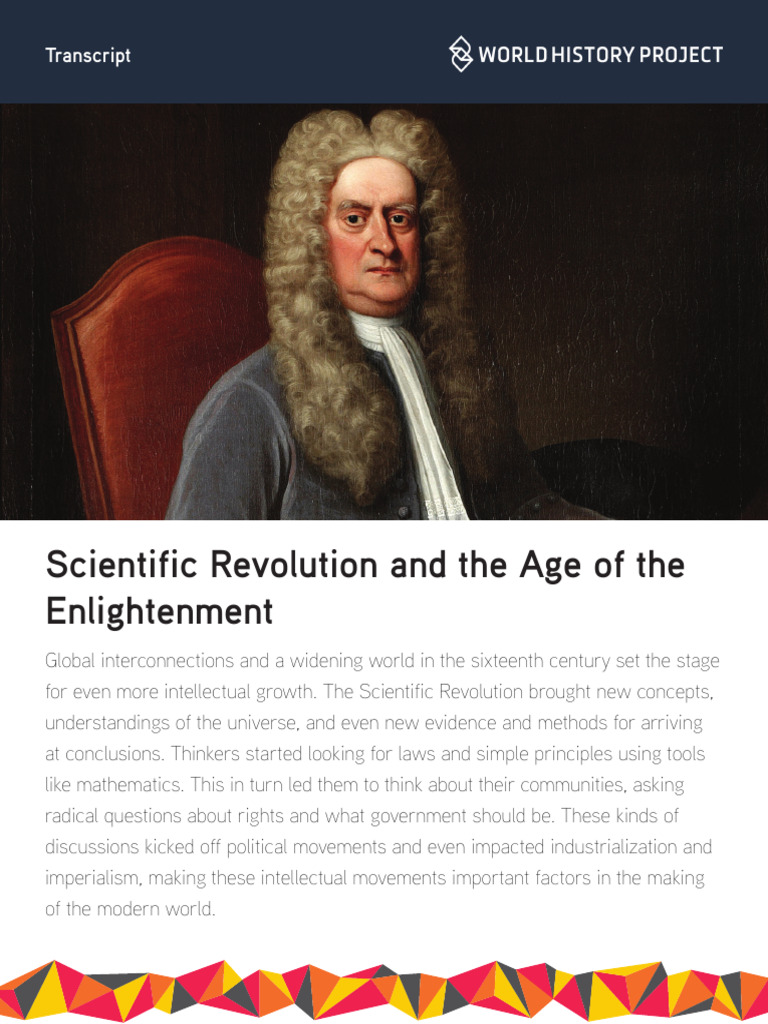 The Scientific Revolution and The Age of Enlightenment | PDF ...