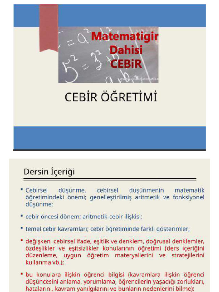 Cebir | PDF
