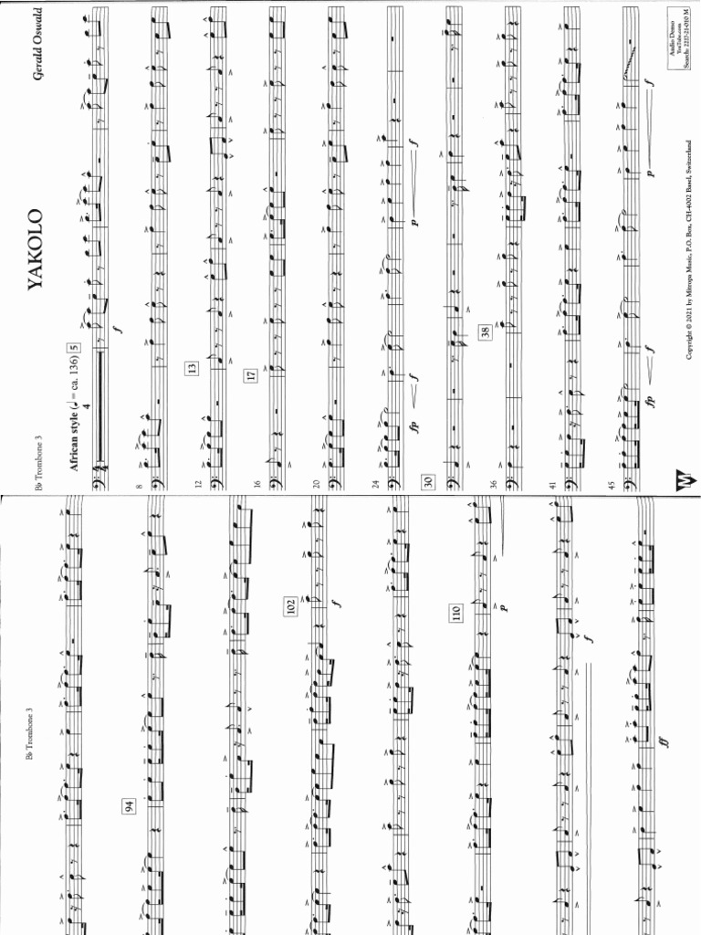 Yakolo Trombone 3 BB | PDF