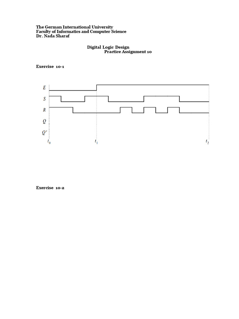 Digital Logic Design Exercises | PDF