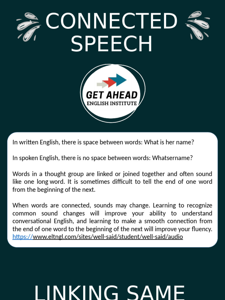Understanding Connected Speech in English | PDF | Santa Claus's ...