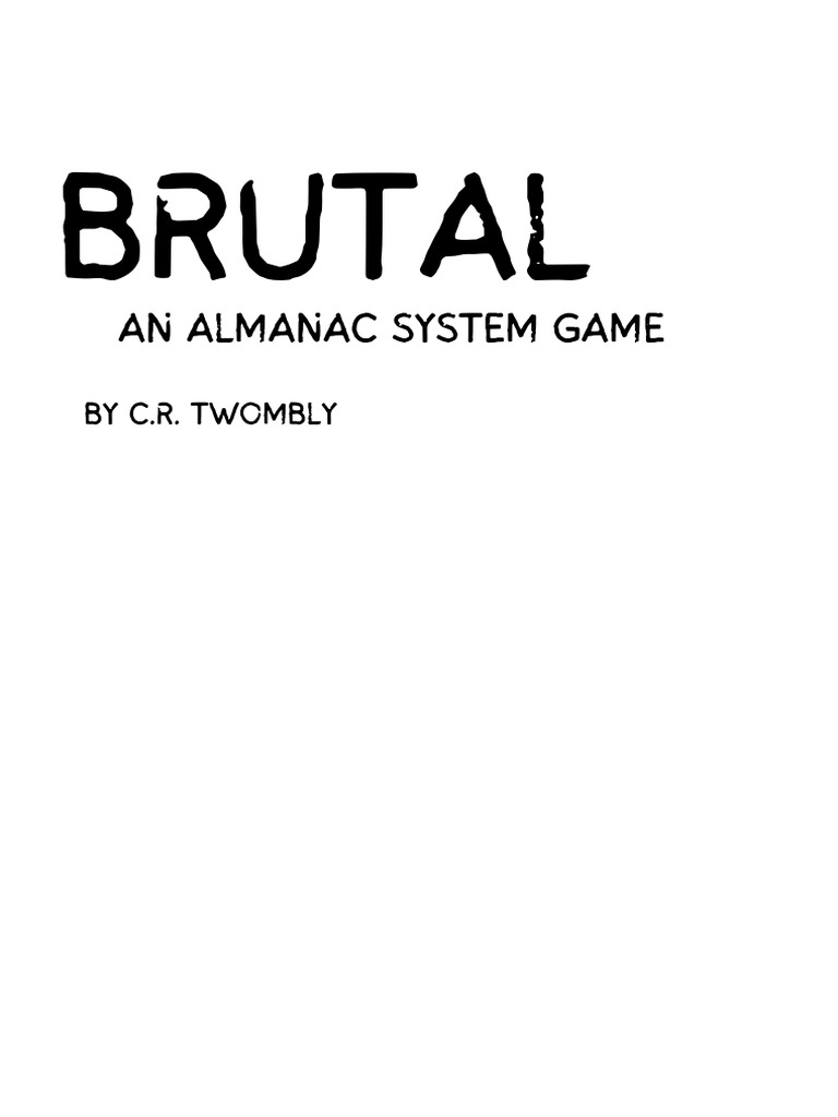 BRUTAL | PDF | Wound