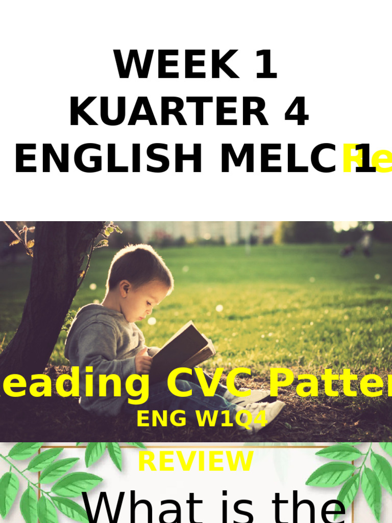 ENG2 W1Q4 Reading CVC Pattern | PDF