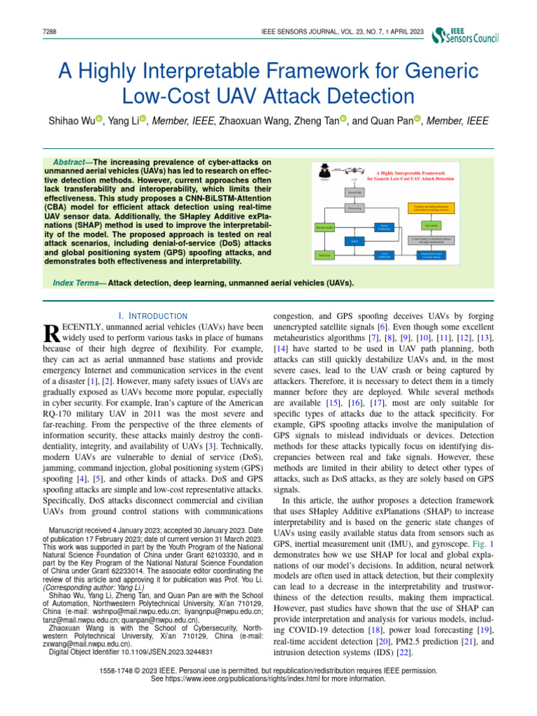 UAV Attack Detection Framework | PDF | Applied Mathematics | Computing