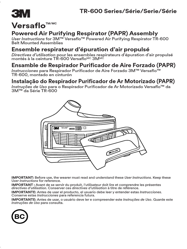 FM9SML2S3H43E2IWNWC2 PSD Psa Versaflo Papr TR 600 Series User ...