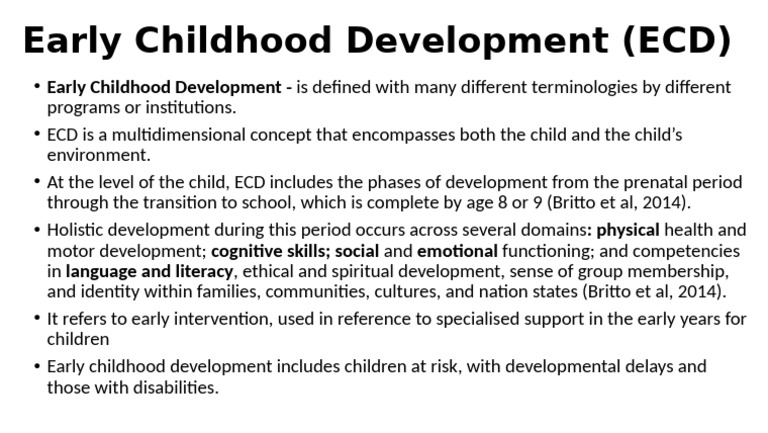 Meaning of ECD | PDF