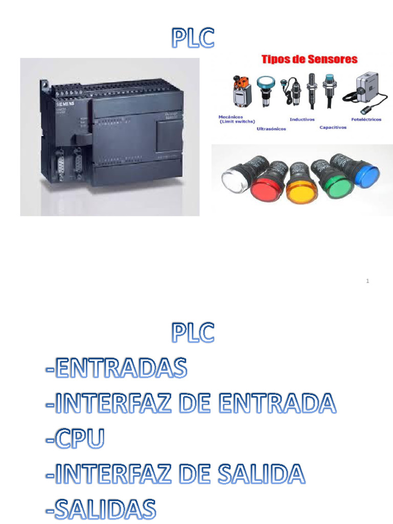 Presentación Definitiva Diagrama PLC para Curso Teórico de CIE | PDF