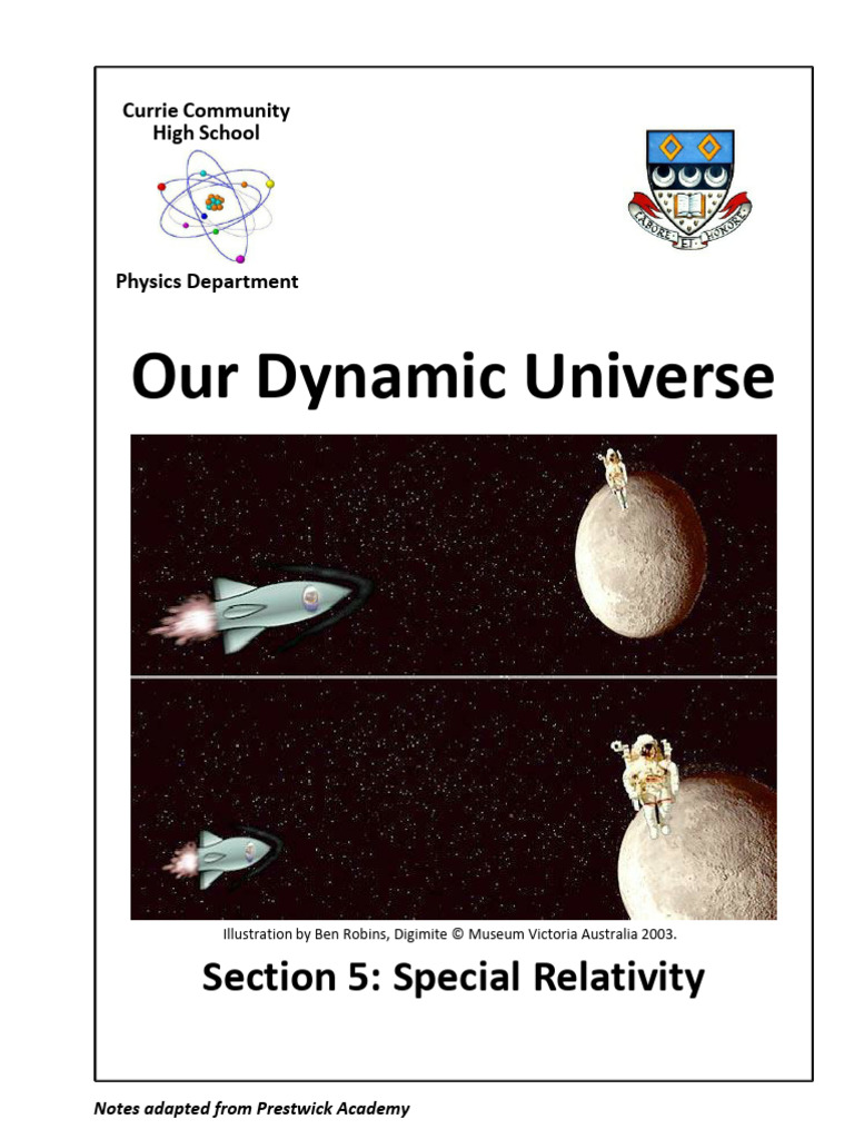 Booklet 5 Special Relativity | PDF | Special Relativity | Theory Of ...