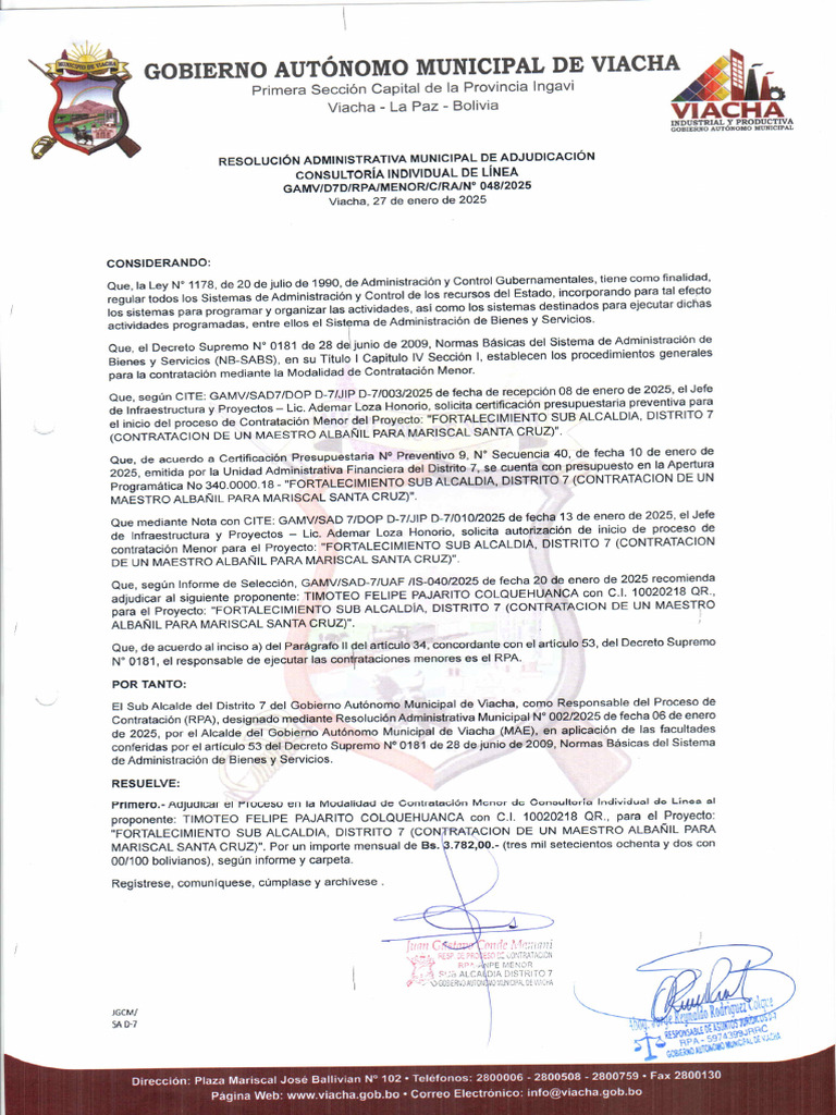 Resolucion de Timoteo Felipe | PDF