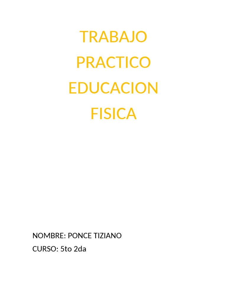 Trabajo de E.fisica | PDF | Hueso | Músculo