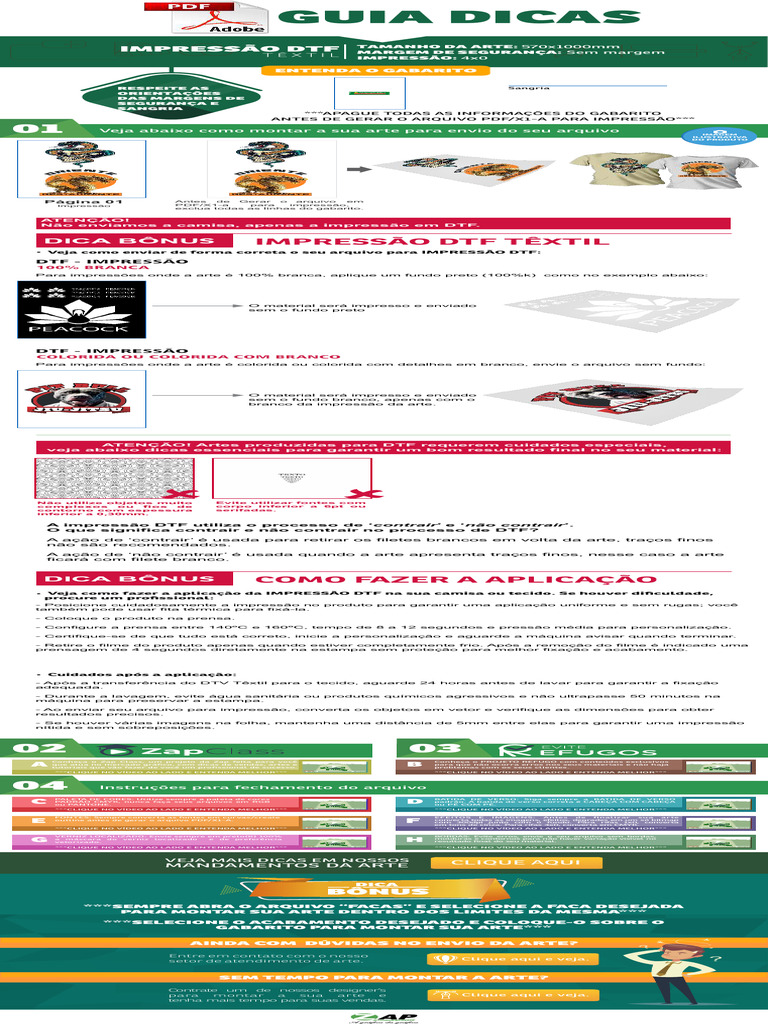 Guia Completo de Impressão DTF | PDF | Impressão | Design gráfico