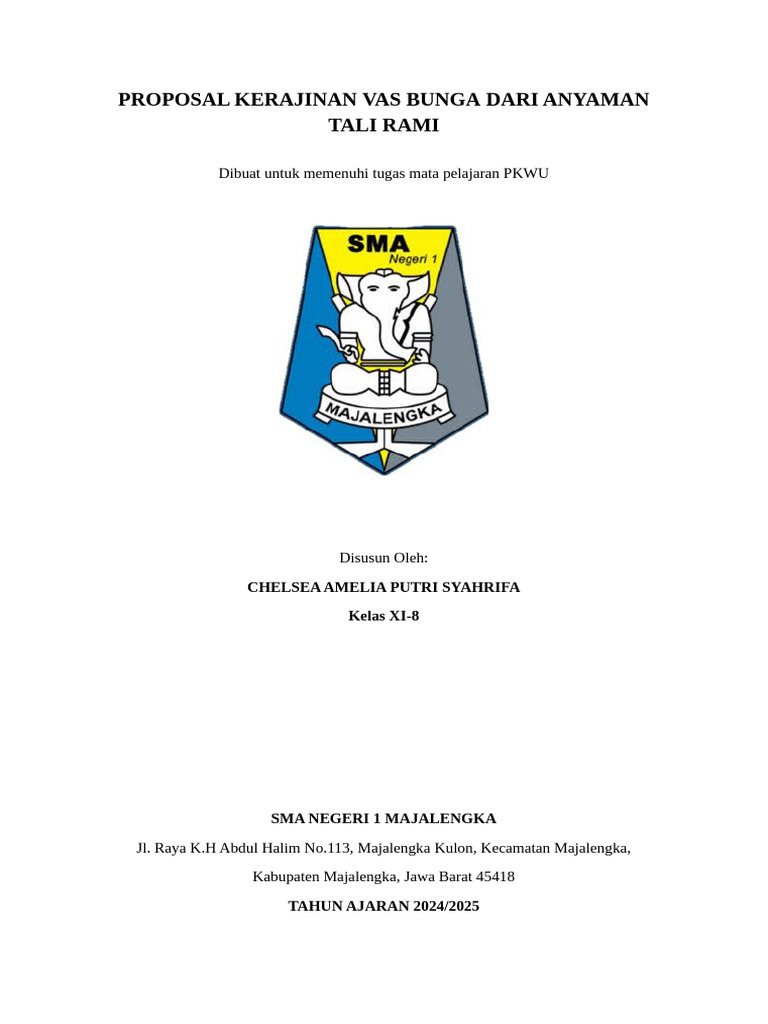 Vas Bunga Anyaman Tali Rami Estetis | PDF