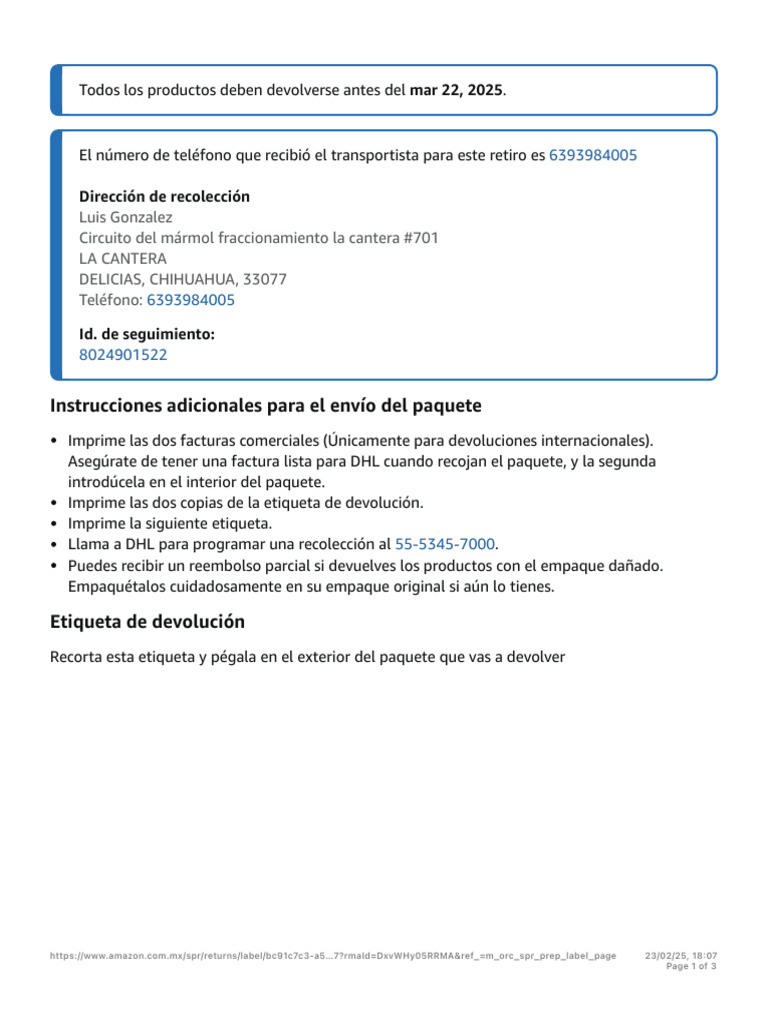 Centro de devoluciones (2) | PDF