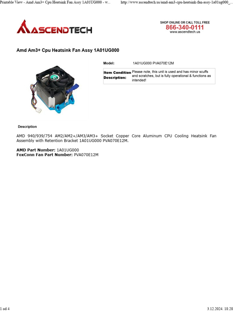 AMD AM3+ CPU Cooler Assembly Details | PDF | Computer Hardware