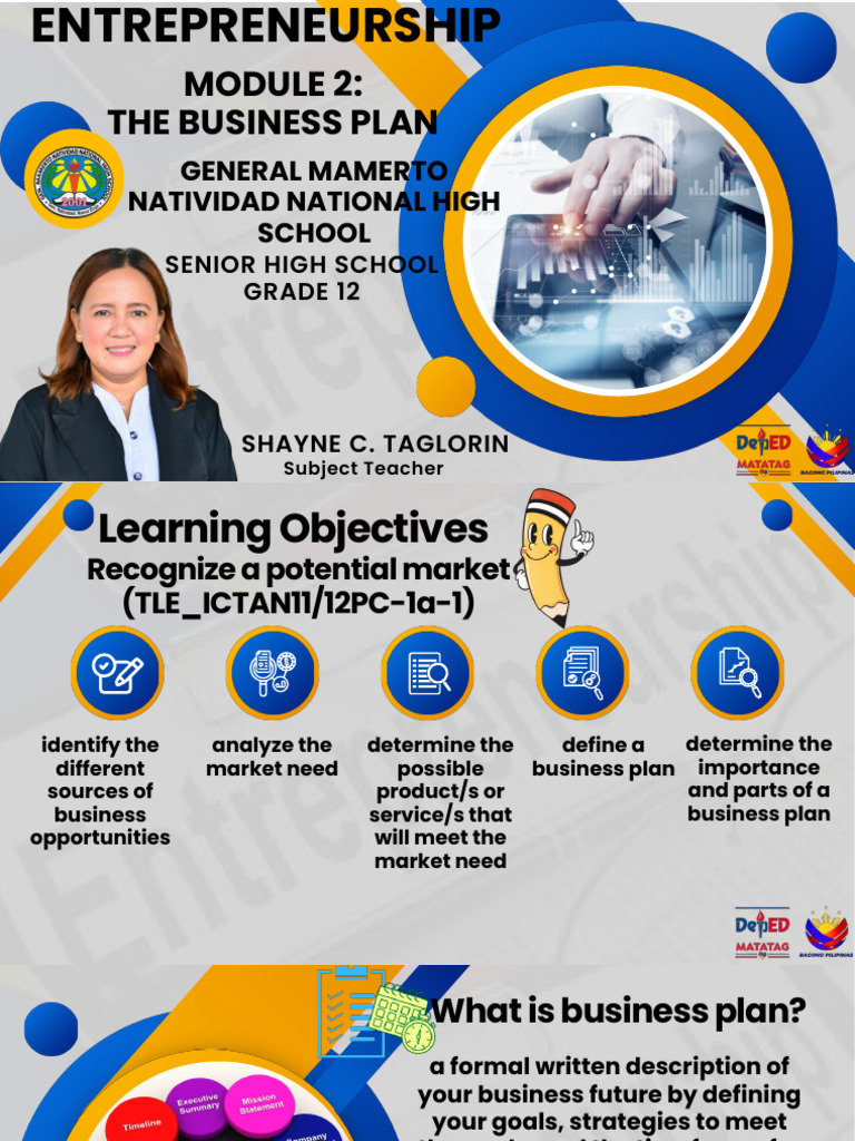 Business Plan Entrep Part 2 M2 1 | PDF | Marketing | Swot Analysis