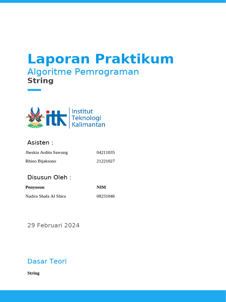 Laporan Praktikum ALPRO Modul 7_N_08231046 | PDF