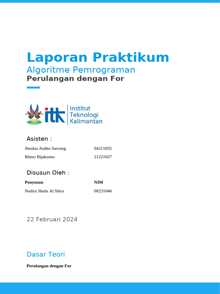 Laporan Praktikum ALPRO Modul 5 - N - 08231046 | PDF