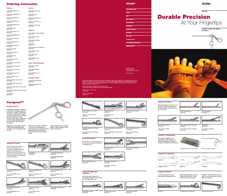 Arthroscopy Instruments Brochure | PDF