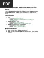 UML Class Diagram for Student System | PDF