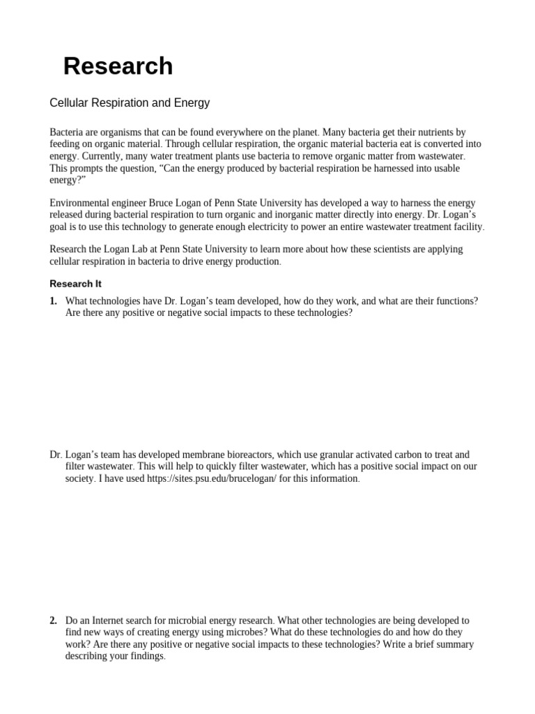 BIO CERP Enrich Activity | PDF