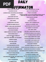 101 Positive Affirmations | PDF | Thought | Love