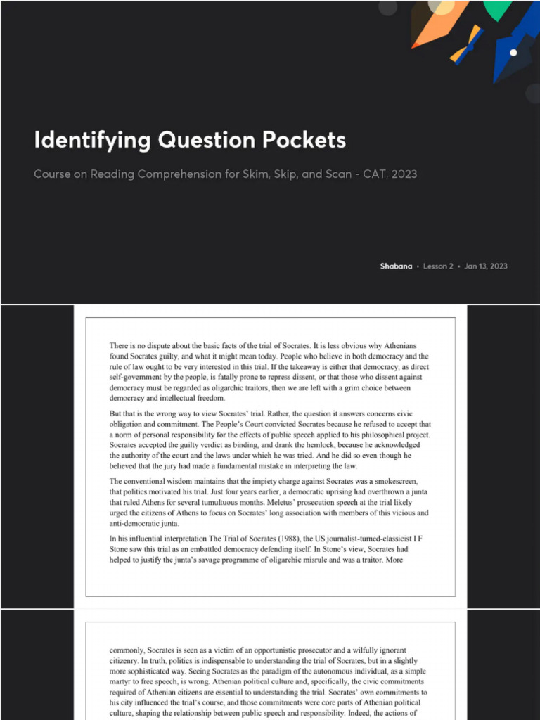 Identifying Question - Pockets | PDF