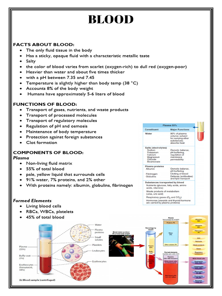 Blood | PDF | Blood Type | Platelet