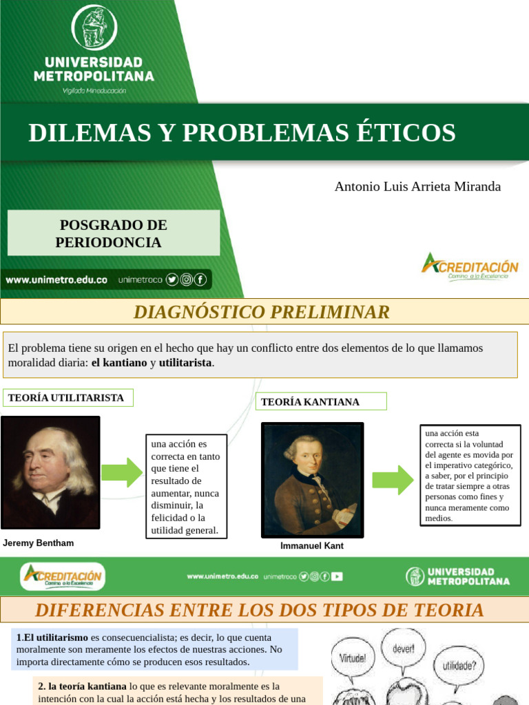 Dilemas y Problemas Eticos | PDF | Utilitarismo | Immanuel Kant