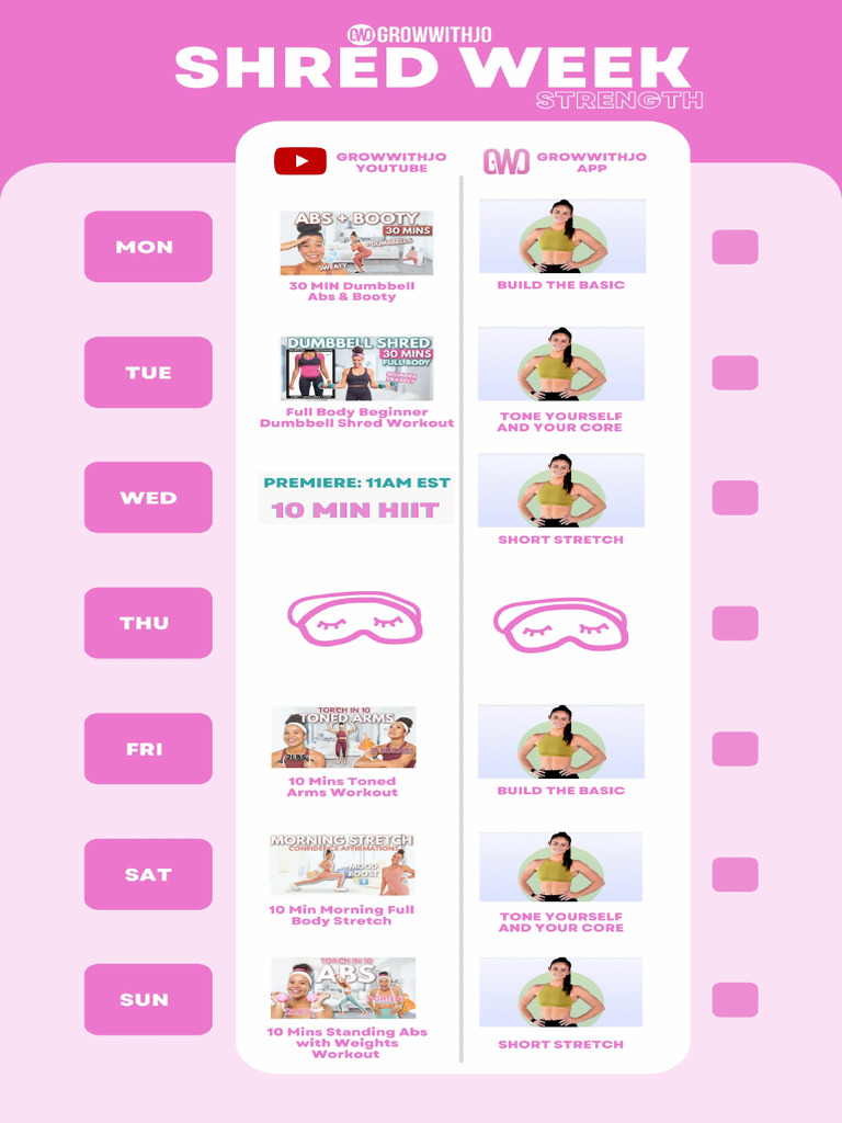 Shred Week + Strength | PDF