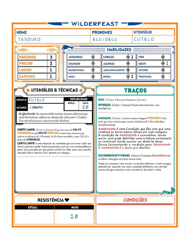 Fichas Wilderfeast | PDF
