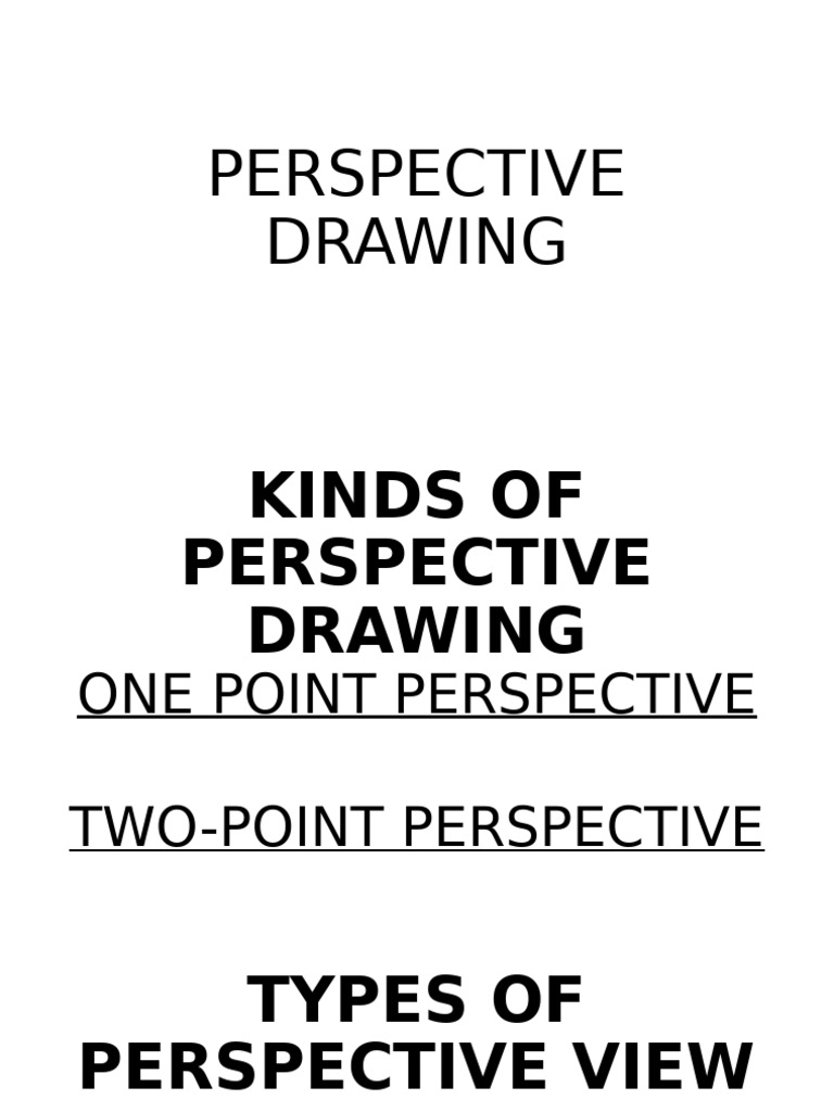 Perspective Drawing | PDF