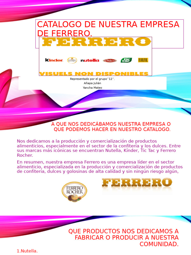 Catálogo de Productos Ferrero 2023 | PDF | Chocolate | Alimentos