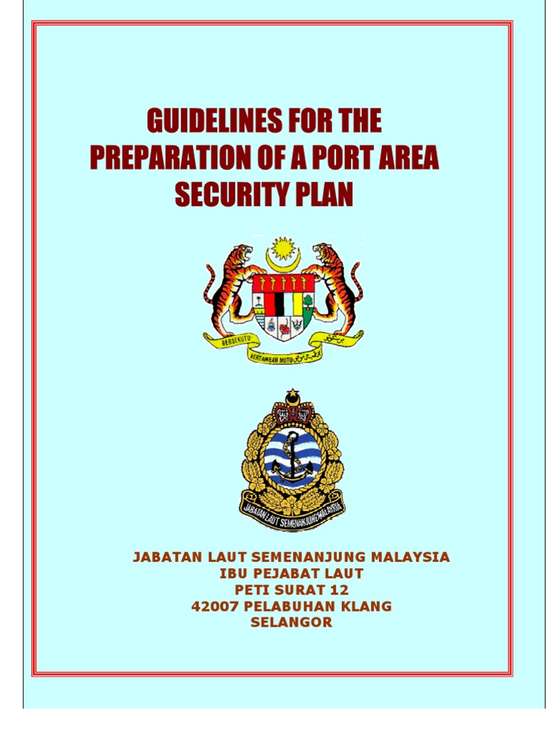 Guideline Preparation of Port Area Security Plan | PDF | Security Guard ...