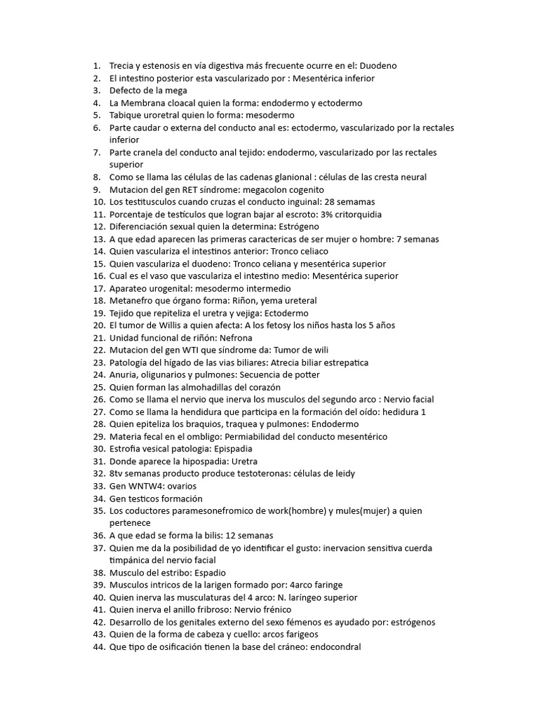 Trecia y Estenosis en Vía Digestiva Mas Frecuente Ocurre en El | PDF ...