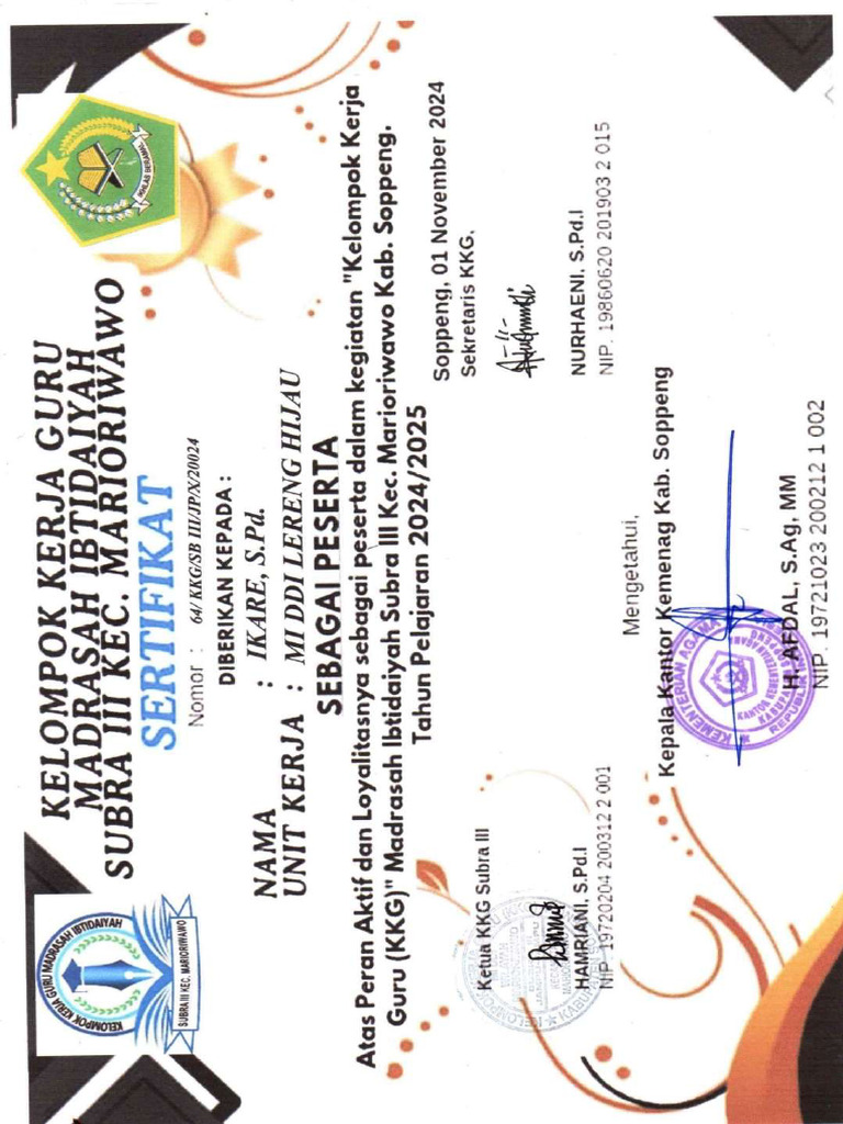 Serifikat KKG Subra 3 IKare20250219_08153331 | PDF