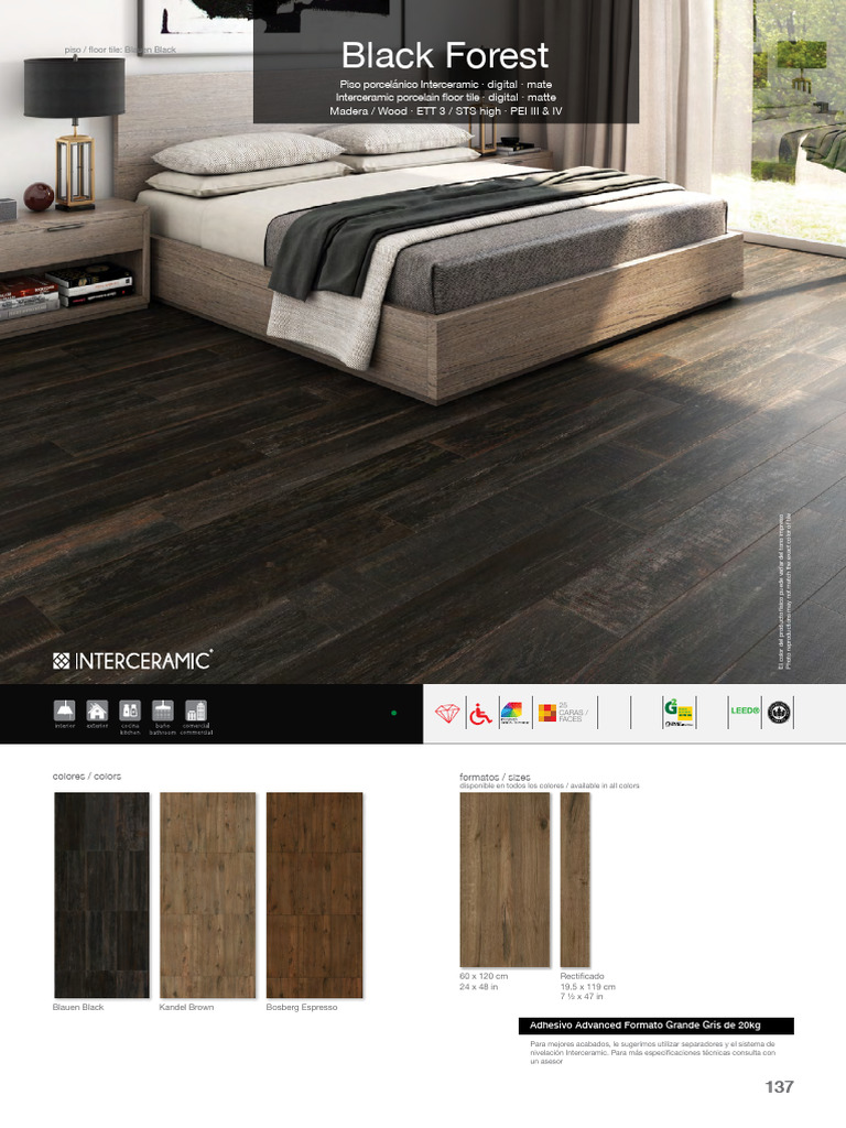 Interceramic BLFO Black Forest MXHoja de Catalogo-004860 | PDF