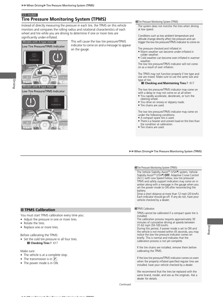 2022 Civic 4D Tire Pressure Monitoring System (TPMS) | PDF | Tire | Transport