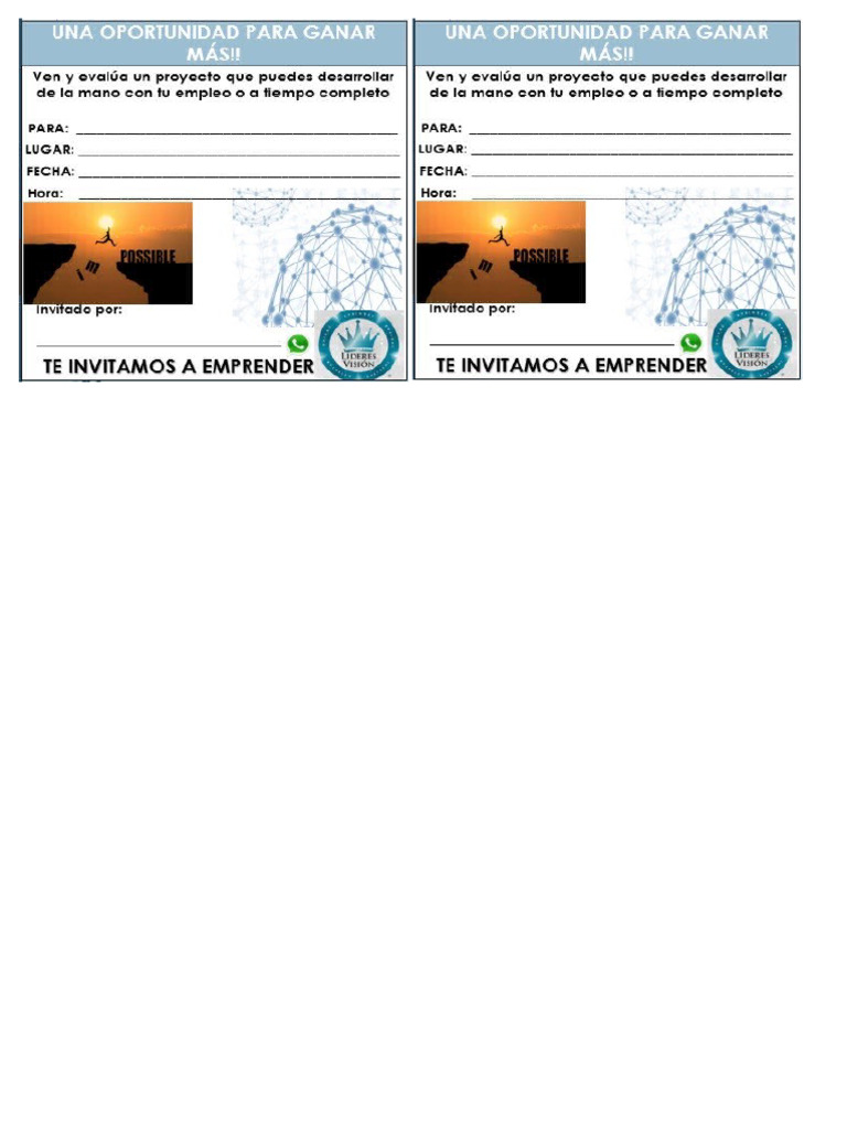 HOJAS PARA INVITAR | PDF