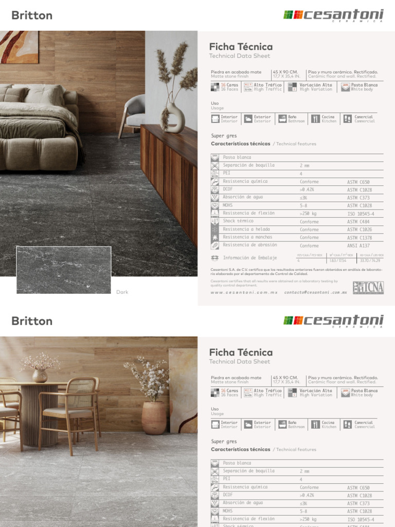 Ficha Tecnica Britton-1 | PDF