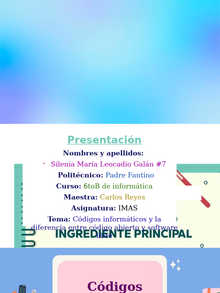 Códigos Imformáticos | PDF