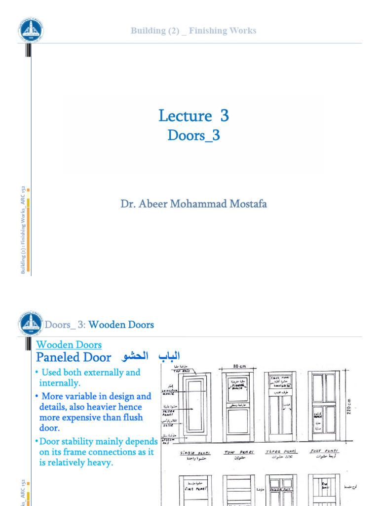 3 - Paneled and Sliding Door | PDF | Door | Architectural Elements