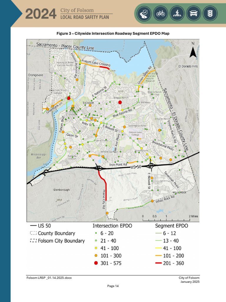 Folsom Citywide EPDO Roadway Map | PDF