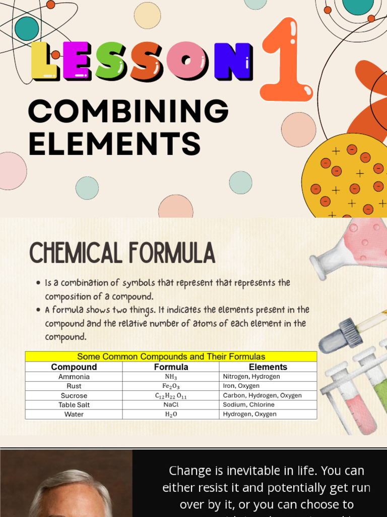 Atomic Theory Science Presentation Colorful 3d Style Pdf Chemical Reactions Acid