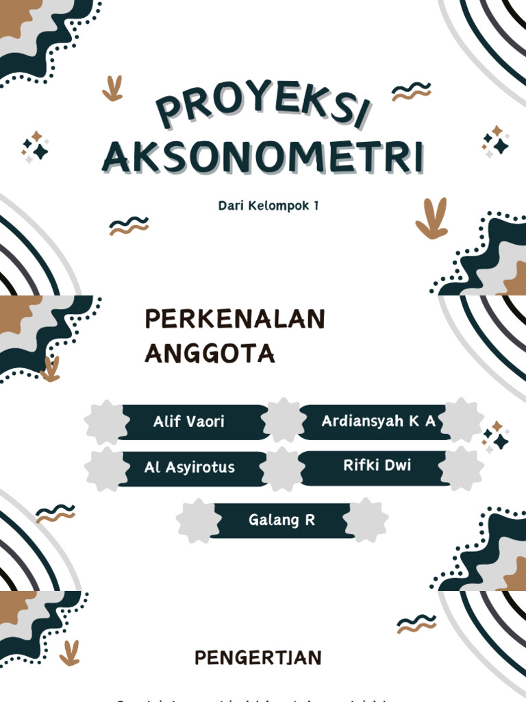 1 Proyeksi Aksonometri | PDF