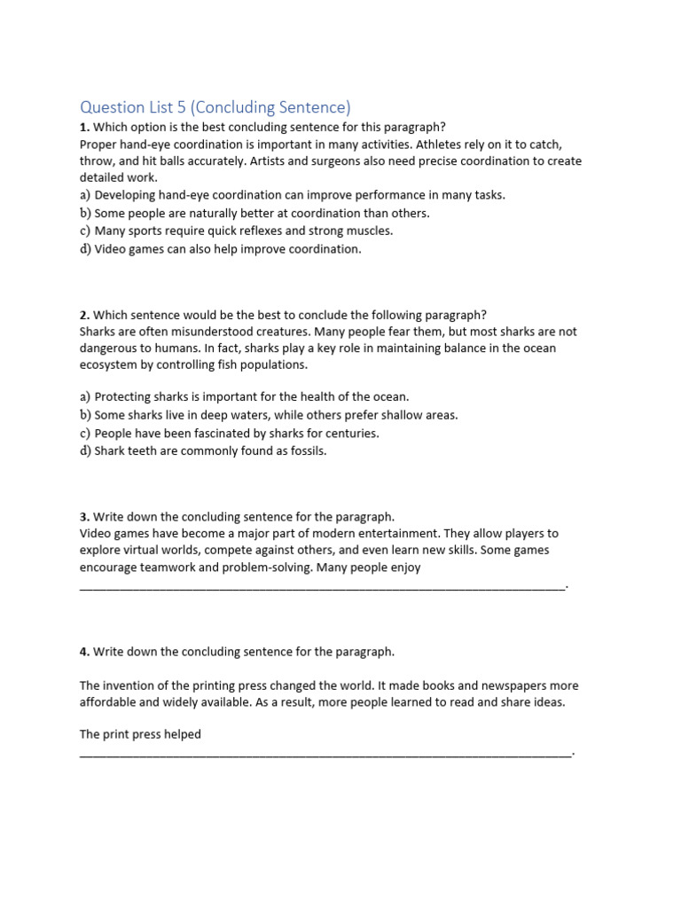 Question List 5 Modified | PDF